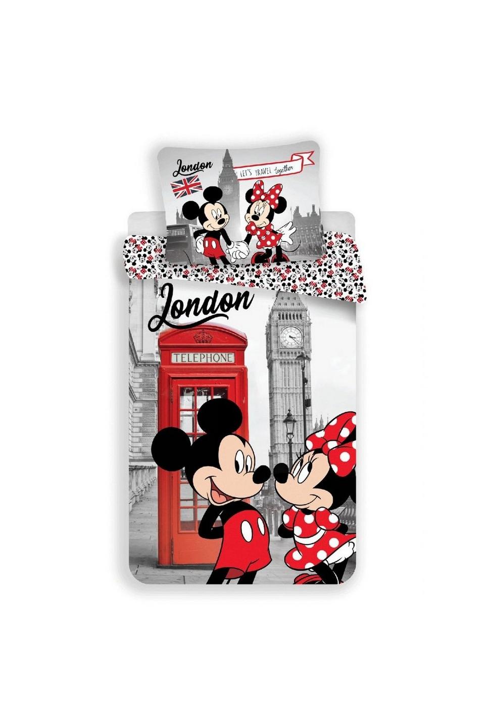 Duvets And Pillows London Mickey And Minnie Mouse Duvet Cover Set Disney